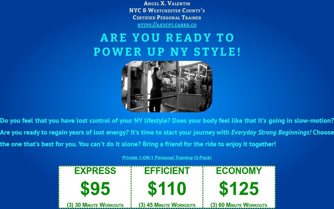 NYC Personal Training Services